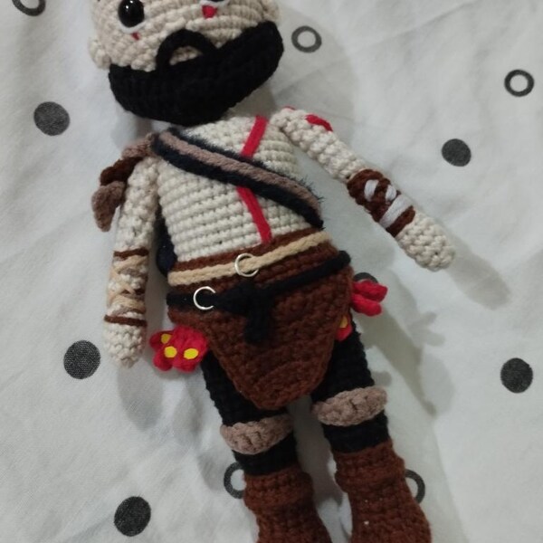 Kratos Crochet Pattern – God of War-inspired Amigurumi - Etsy