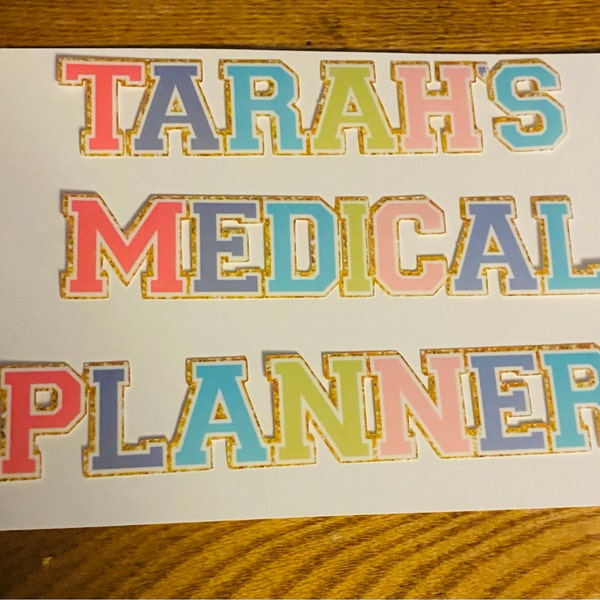 Custom Varsity Name Sticker, Personalized Decal - Etsy