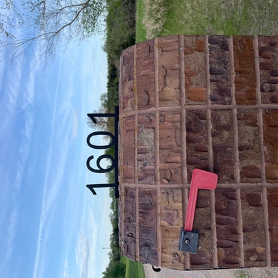 Mailbox Address Topper Personalized Address Sign Rustic Numbers - Etsy