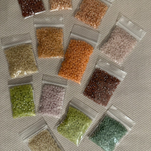 COLOR SAMPLE Hotfix Stones Color Card Selectable - Etsy