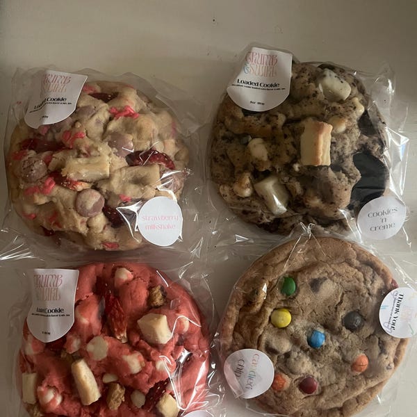 Build Your Own 6 Cookie Box - Large Bakery Style Cookies - Dessert ...