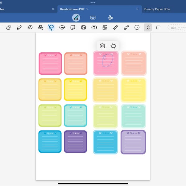 Pastel Digital Paper, Multi-colored, College Ruled, Lined Paper ...