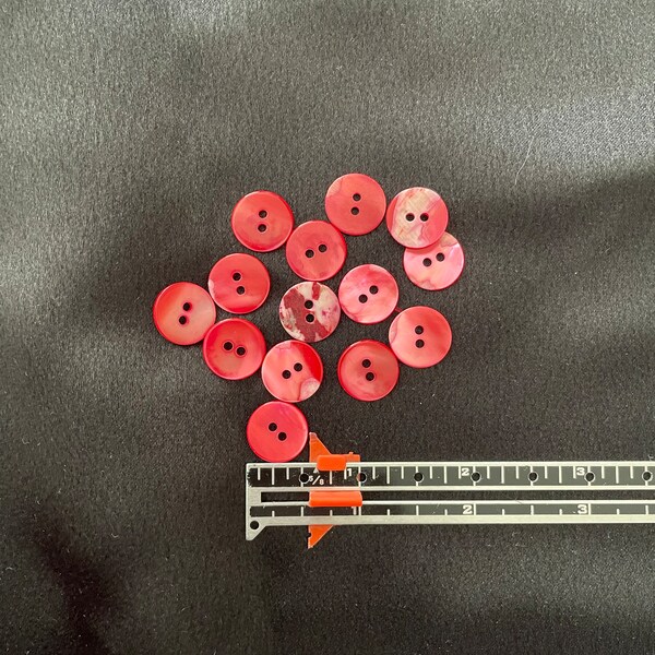 14MM Bright Pink Trocas Shell Buttons 22L 9/16" MOP Sewing 2 Hole Sew ...