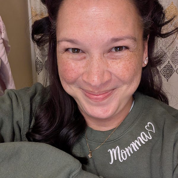 Momma Sweatshirt With Kid Name on Sleeve, Custom Embroider Momma ...