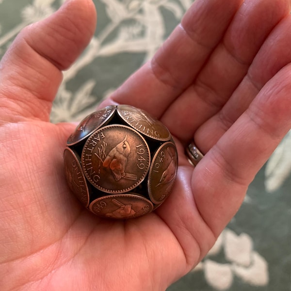 Jenny Wren Bronze Farthing Coin Ball. Different Dates Available. 70th ...
