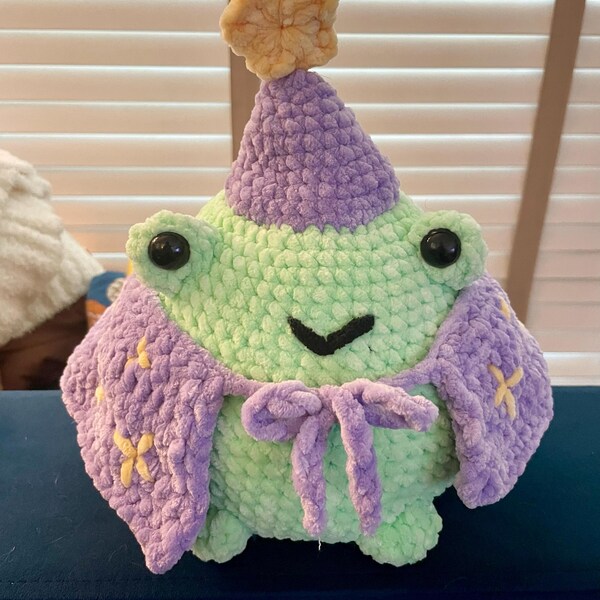 Jumbo Wizard Frog Crochet Pattern / Chunky Crochet Wizard Mage / US PDF ...