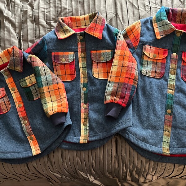 Detroit Unisex Shacket PDF Sewing Pattern, Including Sizes 12 Months ...