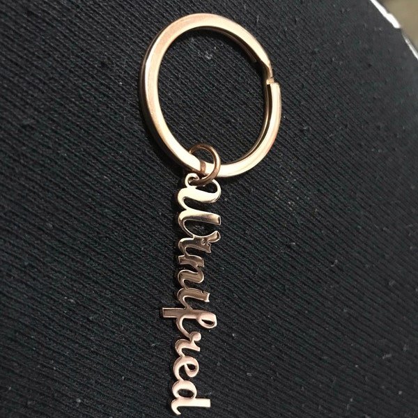 20 Font Styles Customized Keyring Stainless Steel Name Personalized ...