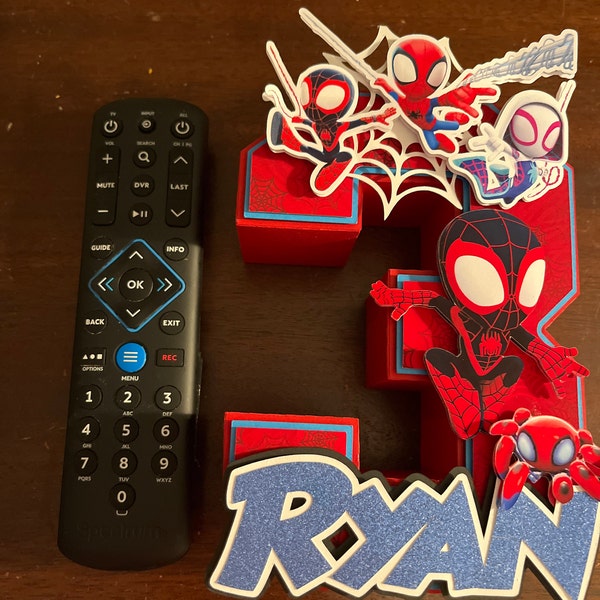 Spidey and His Amazing Friends 3D 7” Letters or Numbers | Spidey Party ...