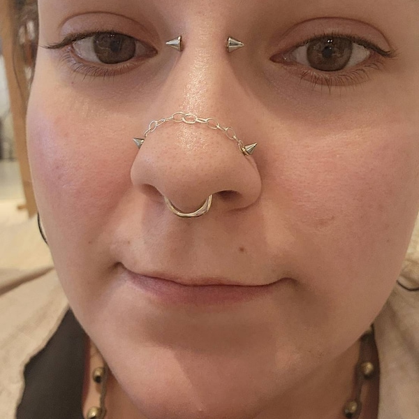 Implant Grade Titanium Threadless Spike Push in Top 3mm 4mm Tragus Nose ...