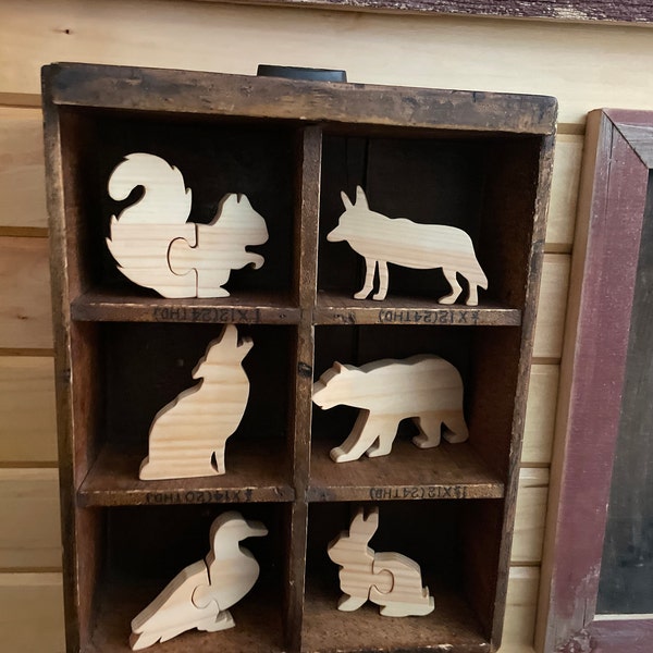 3D Wooden Duck Puzzle | Two Piece Animal Puzzle Toy - Etsy