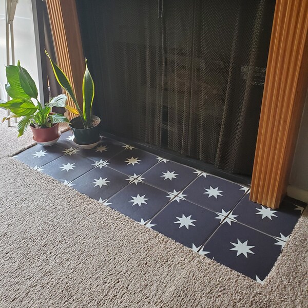 Quadrostyle Starry Night Black Tile Decals - Tiles for Kitchen/bathroom ...