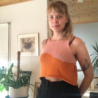 Wavey Crop Top Knitting Pattern - Etsy Canada