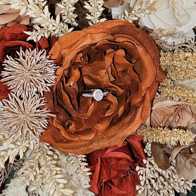 Wedding Bouquet, Dusty Rose, Blush Pink, White Cream, Rose Peonies ...