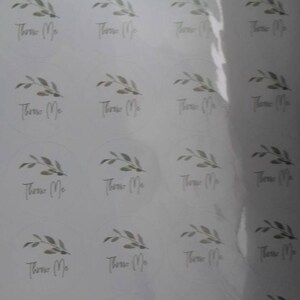 Throw Me Glossy White Stickers Watercolour Leaf Wedding Sticker Wedding ...