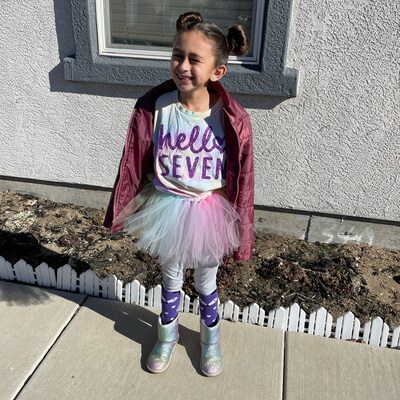 Hello Seven Shirt, 7th Birthday Shirt, Pastel Tie Dye Shirt, Birthday ...