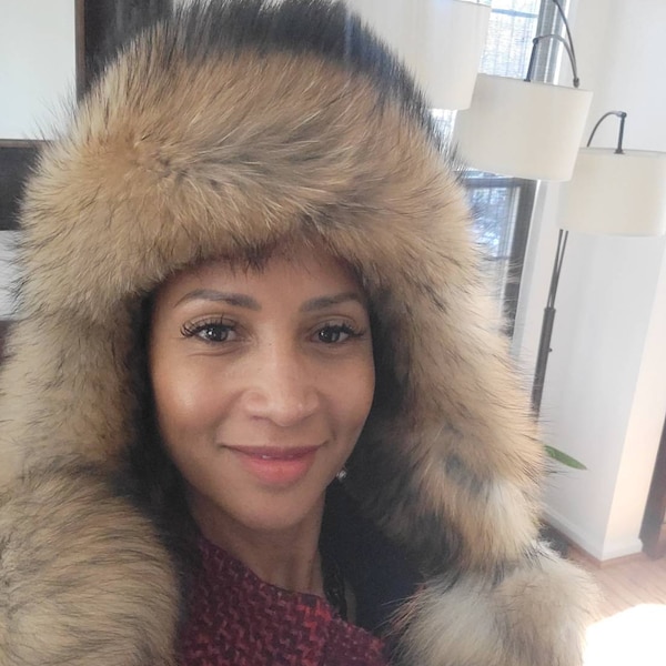 Oversized Raccoon Trapper Hat Women, Fluffy Aviator Hat, Fur Bomber Hat ...