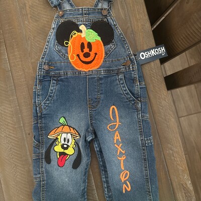 Baby Mickey Mouse Personalized First Birthday Overalls or - Etsy