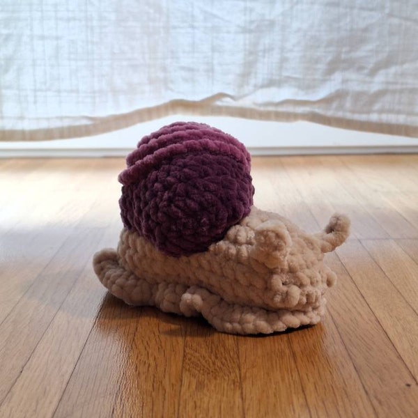 Antoine the Snail | Low Sew, Beginner PDF Crochet Amigurumi Pattern ...