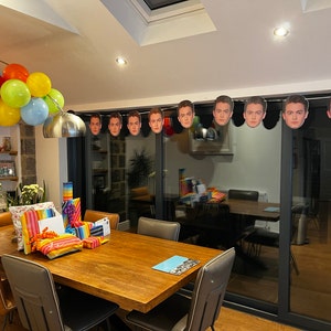 Custom Photo Face Bunting Banner Cutout 30th Birthday Party Decorations ...