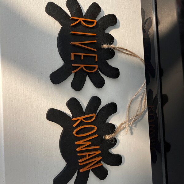 Personalized Halloween Basket Tag: Spooky Ghost Name Tag - Etsy