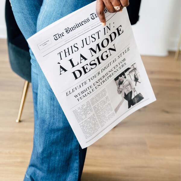 Canva Business Newspaper Template, Editable Large Newspaper ...