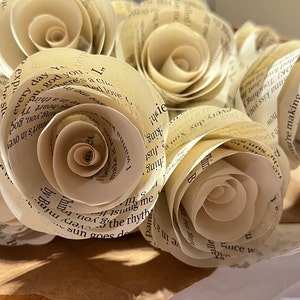 Custom Song Lyrics Paper Flowers Wedding Vows Paper - Etsy