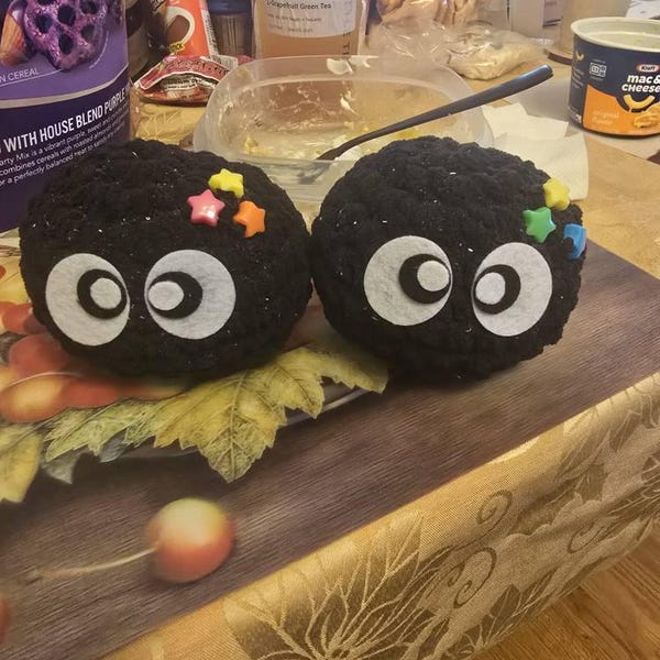 Super Fluffy Soot Sprite Plushie - Etsy
