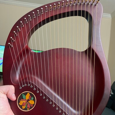15 String Lyre Harp Crescent Moon Harp Easy-to-learn String Musical ...