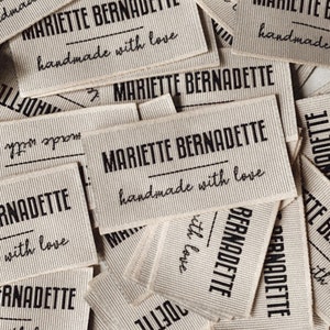 100 Custom Iron on Label Tagless Labels Personalised Labels | Etsy