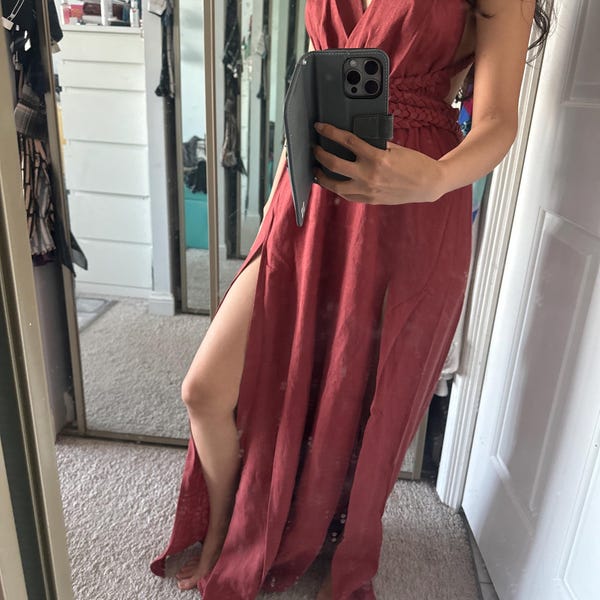 100% Linen Cross Back Apron, Linen Kitchen Apron Japanese, Linen Chef ...