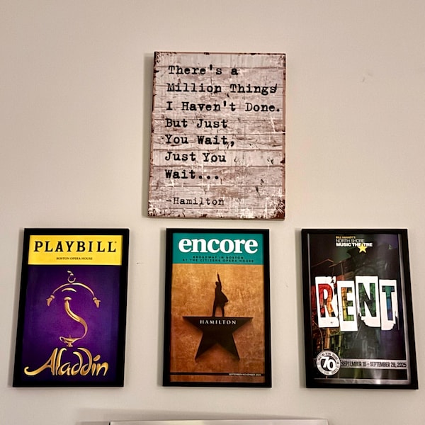 Theatre Program Display Frame | Broadway Program Wall Art | Lightweight ...