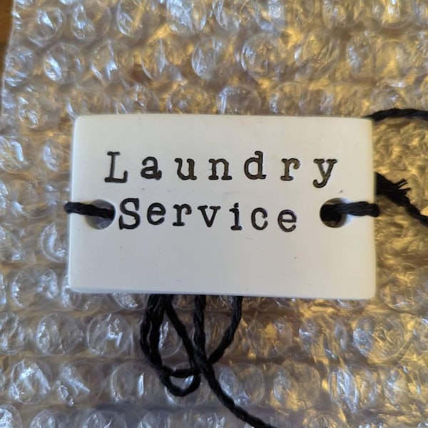 Custom, Clay Tags for Closets, Guest Rooms, Storage L Minimalist ...