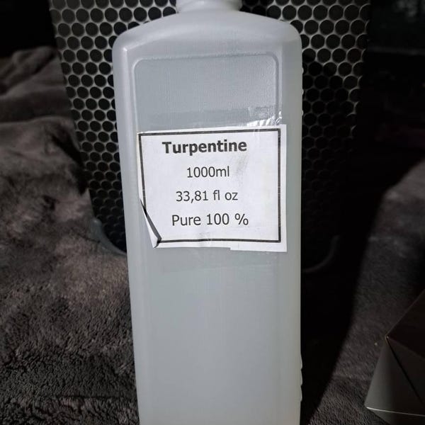Turpentine 1000 Ml - 33.81 Fl Oz - 100 % Pure Gum Spirits of Turpentine ...