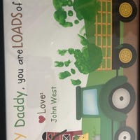 Handprint Art Craft for Father's Day, Tractor Farm Printable Father's ...