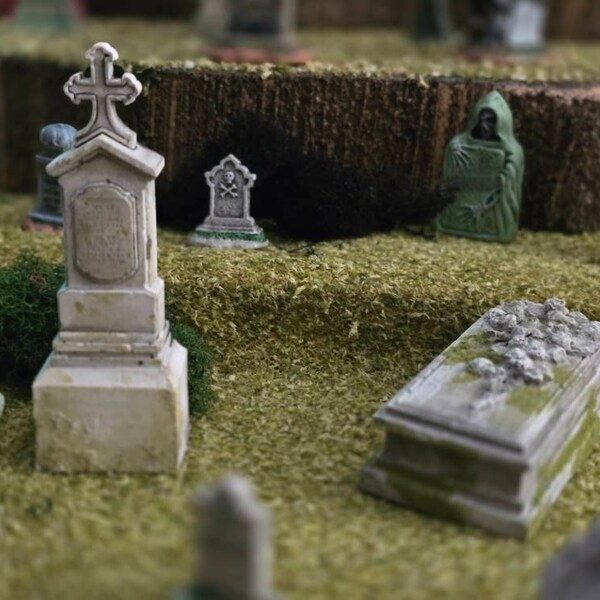 Miniature Distressed Tombstone Lying Girl Crypt - Etsy