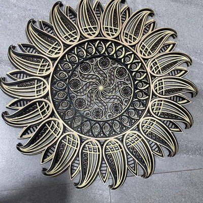 Laser Cut Template the Sun Multilayer DXF File, SVG File, Lasercut File ...