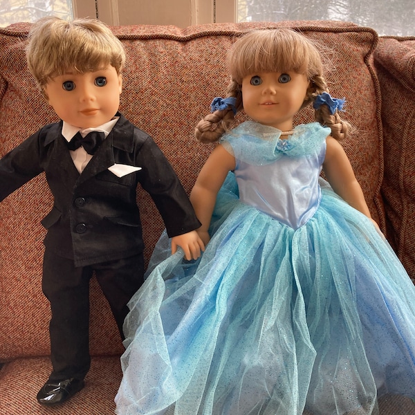 Tuxedo - 5 Piece Tuxedo Set for 18 Inch Dolls - Jacket, Pants, Belt ...