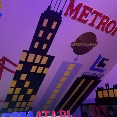 Atari Video Game Logo Sign 8 in 3D Printed, Man Cave, Game Room, Shelf ...