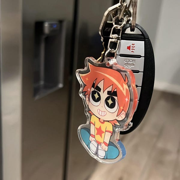 Scott Pilgrim Charms Keychains - Ramona Scott Wallace Todd - Etsy