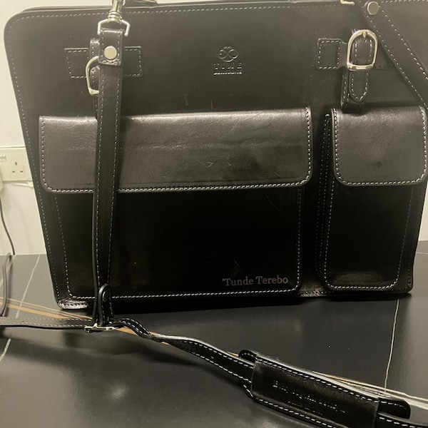 Brown Leather Attache Case, Hard-sided Briefcase, Code Lock Briefcase ...