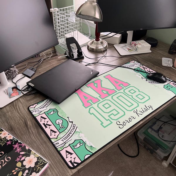Alpha Kappa Alpha Vinyl Decal | Pink and Green Sticker | Sorority Vinyl ...