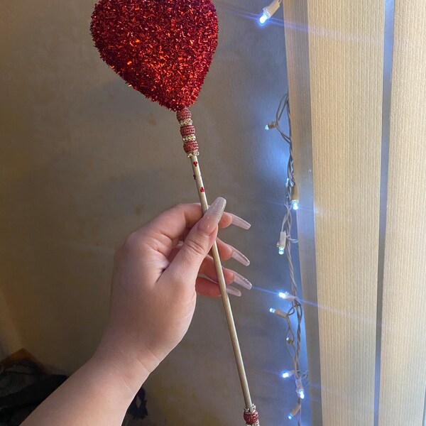 15" Queen of Hearts Scepter - Etsy