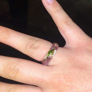 Titanium Engagement Ring Women With Flowers Ocean Titanium | Etsy