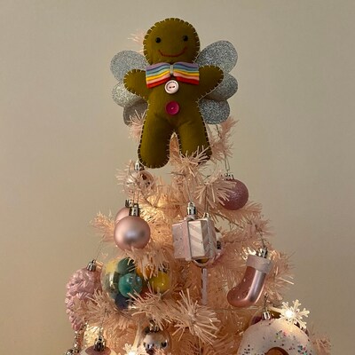 Gingerbread Man Tree Topper Personalised - Etsy
