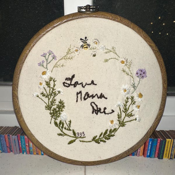 Chamomile Wreath Embroidery Pattern, Floral Beginner Embroidery PDF ...