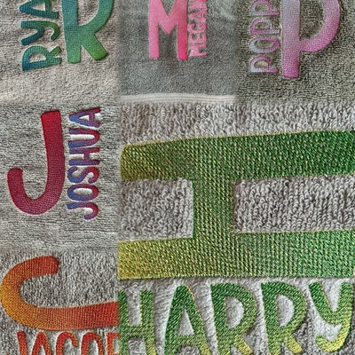 Gradient Font for Machine Embroidery ORDINARY THREADS Required - Etsy