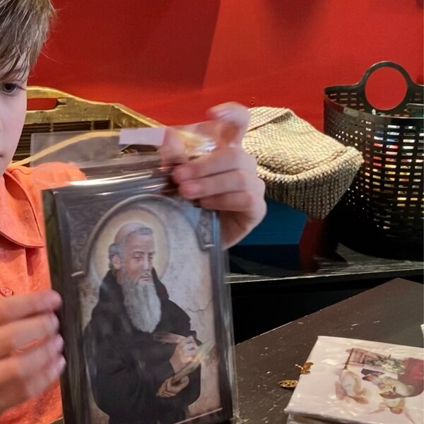 St. Bede the Venerable Wood Icon & Holy Card GIFT SET, Doctor of the ...