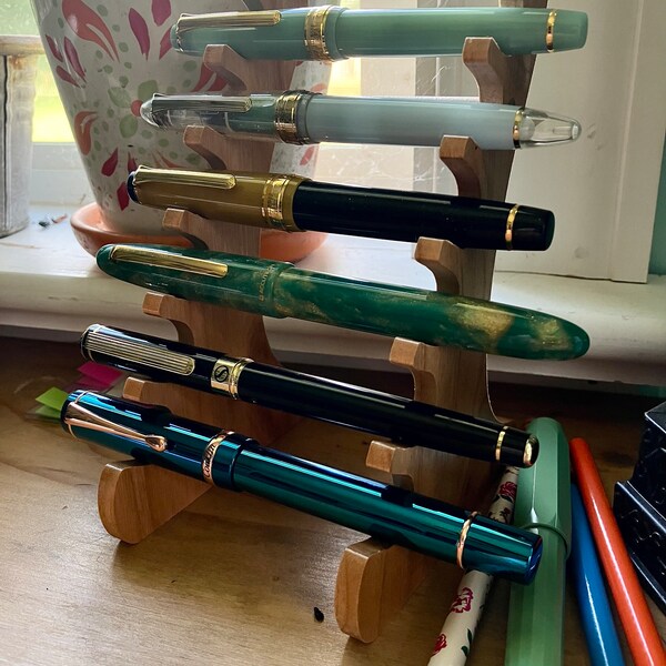 6 Pen Multi Pen Desktop Holder/display - Etsy