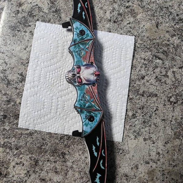 Zombie Skull Bat Dual Blade Spring Assisted Knife Best Folding Knife ...